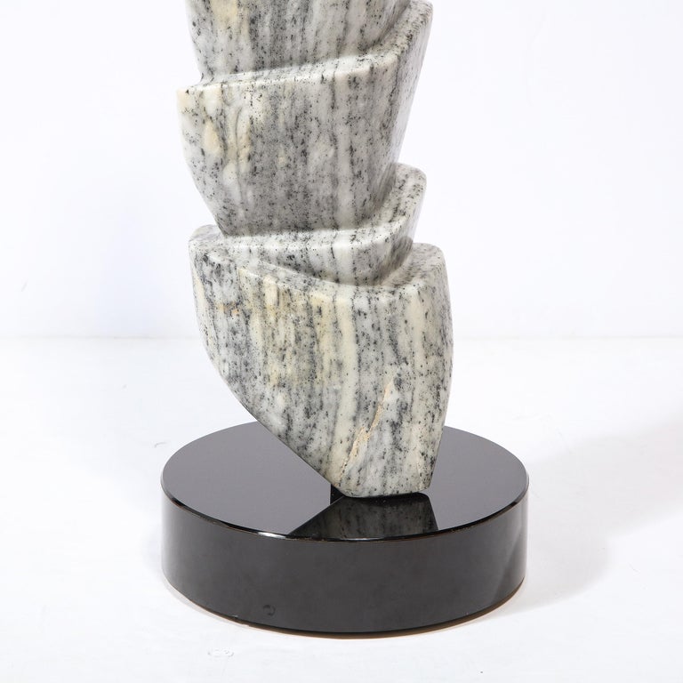 Mid-Century Modern Hand Carved Grisaille Granite Sculpture For Sale at ...