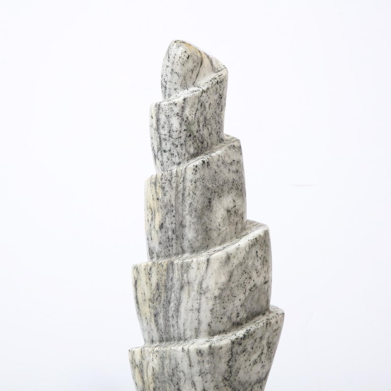 Mid-Century Modern Hand Carved Grisaille Granite Sculpture For Sale at ...