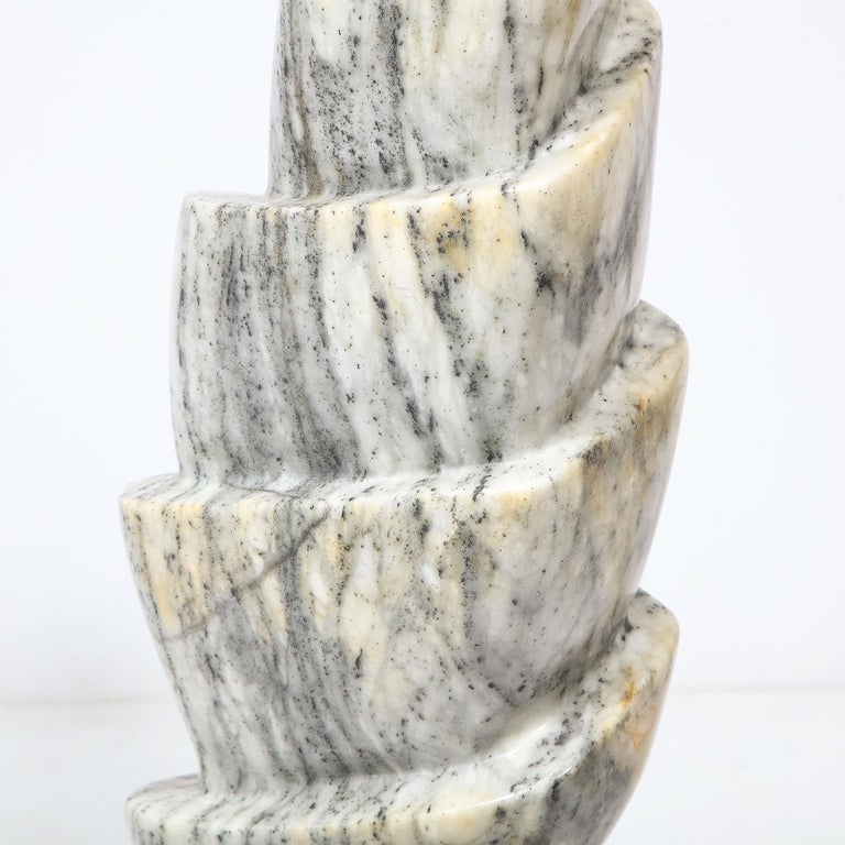 Mid-Century Modern Hand Carved Grisaille Granite Sculpture For Sale at ...