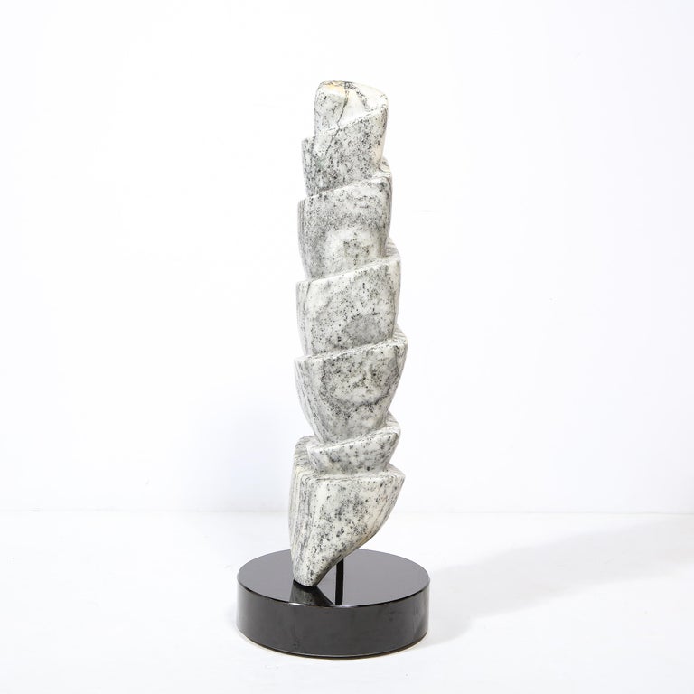Mid-Century Modern Hand Carved Grisaille Granite Sculpture For Sale at ...
