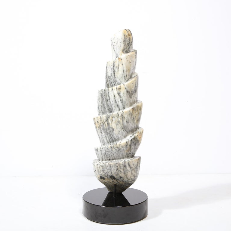 Mid-Century Modern Hand Carved Grisaille Granite Sculpture For Sale at ...
