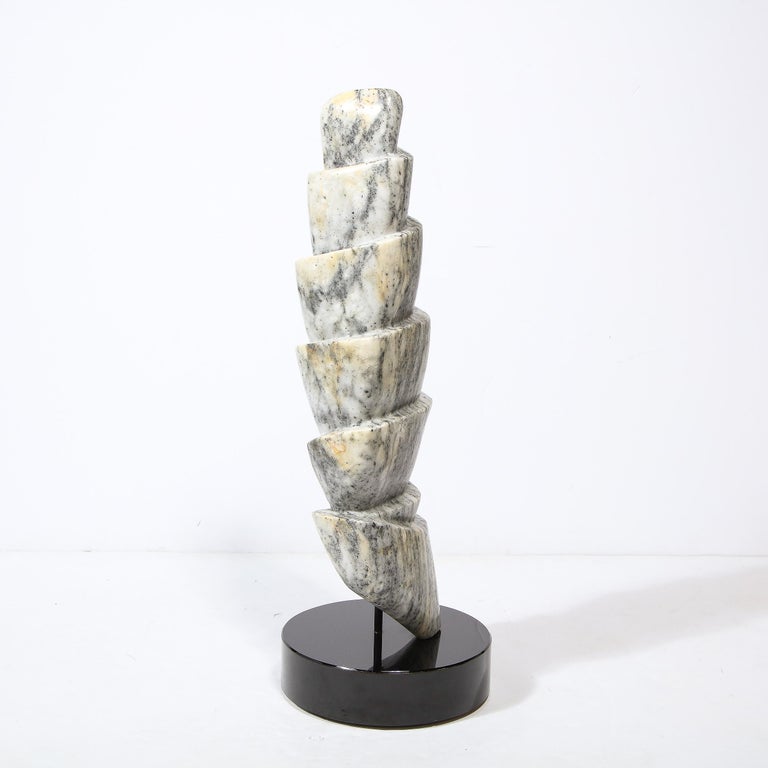 Mid-Century Modern Hand Carved Grisaille Granite Sculpture For Sale at ...