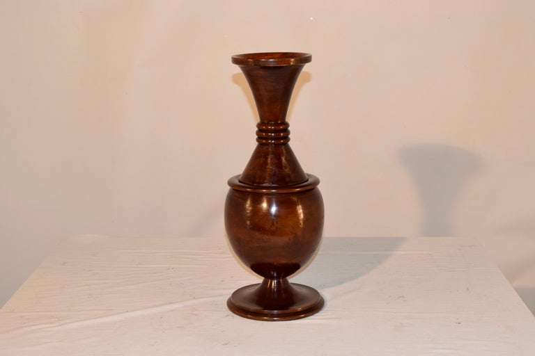 Mid-Century Modern Hand Turned Vase For Sale at 1stDibs | wood turned ...