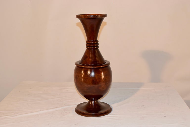 Mid-Century Modern Hand Turned Vase For Sale at 1stDibs | wood turned ...