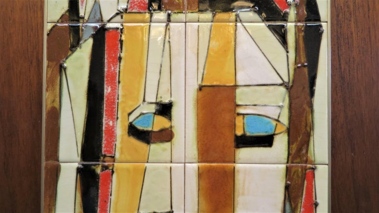 Mid-Century Modern Harris Strong Tile Wall Art Panel at 1stDibs ...