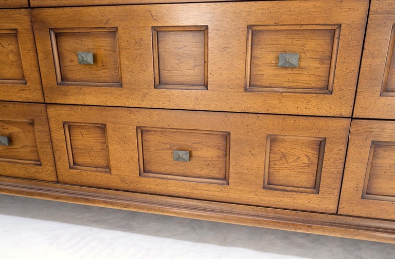 Mid-Century Modern Henredon 9 Drawers Long Dresser Credenza Pyramid ...