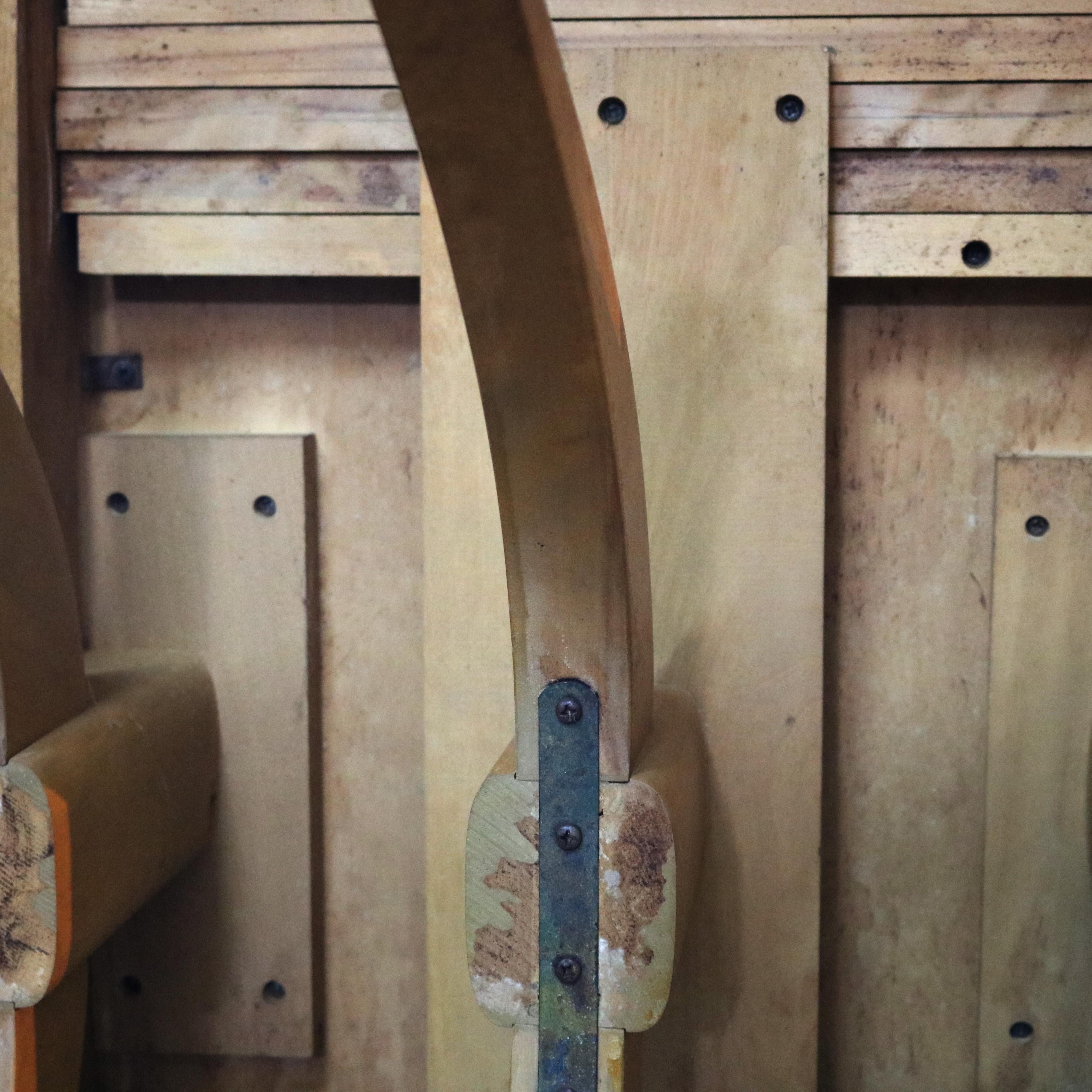 Mid-Century Modern Heywood Wakefield Dog Bone Extension Dining Table ...