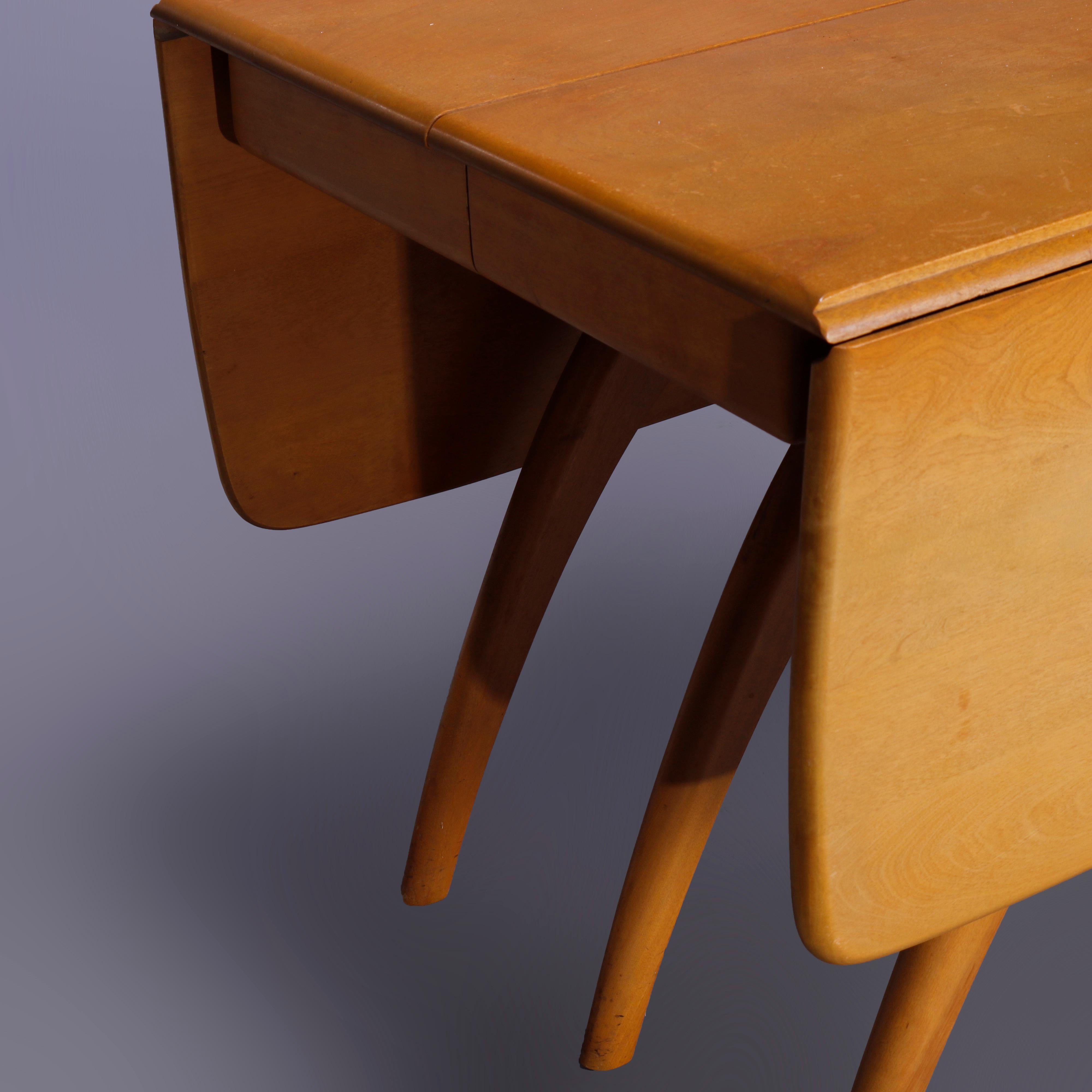 Mid-Century Modern Heywood Wakefield Dog Bone Extension Dining Table ...