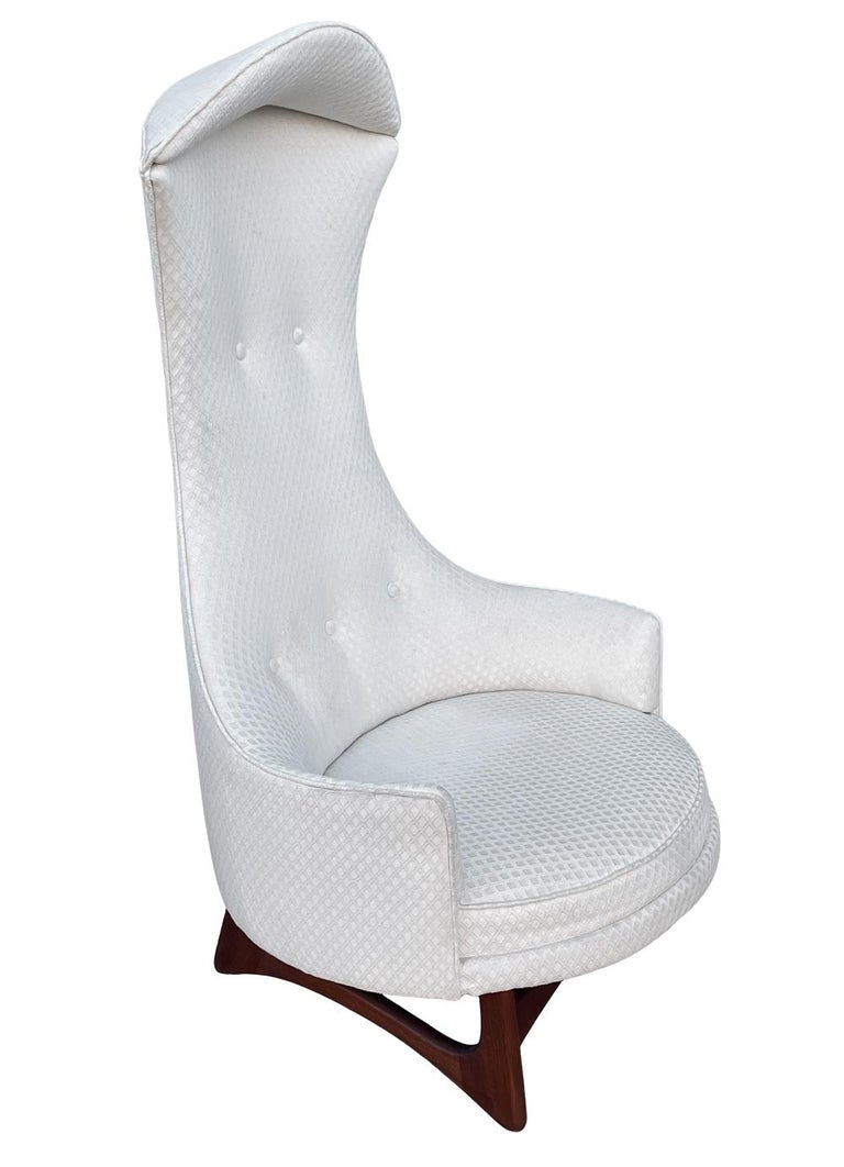 Mid-Century Modern High Back King Canopy Lounge Chair by Adrian ...