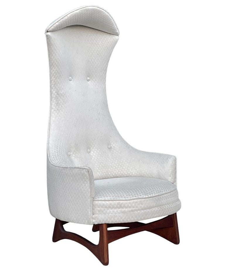 Mid-Century Modern High Back King Canopy Lounge Chair by Adrian ...