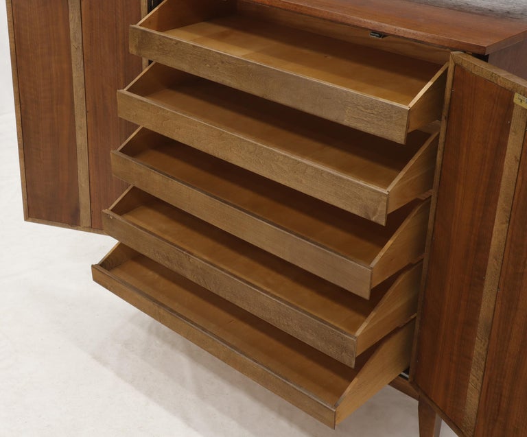 Mid-Century Modern High Chest Dresser with Separate Jewelry Compartment ...