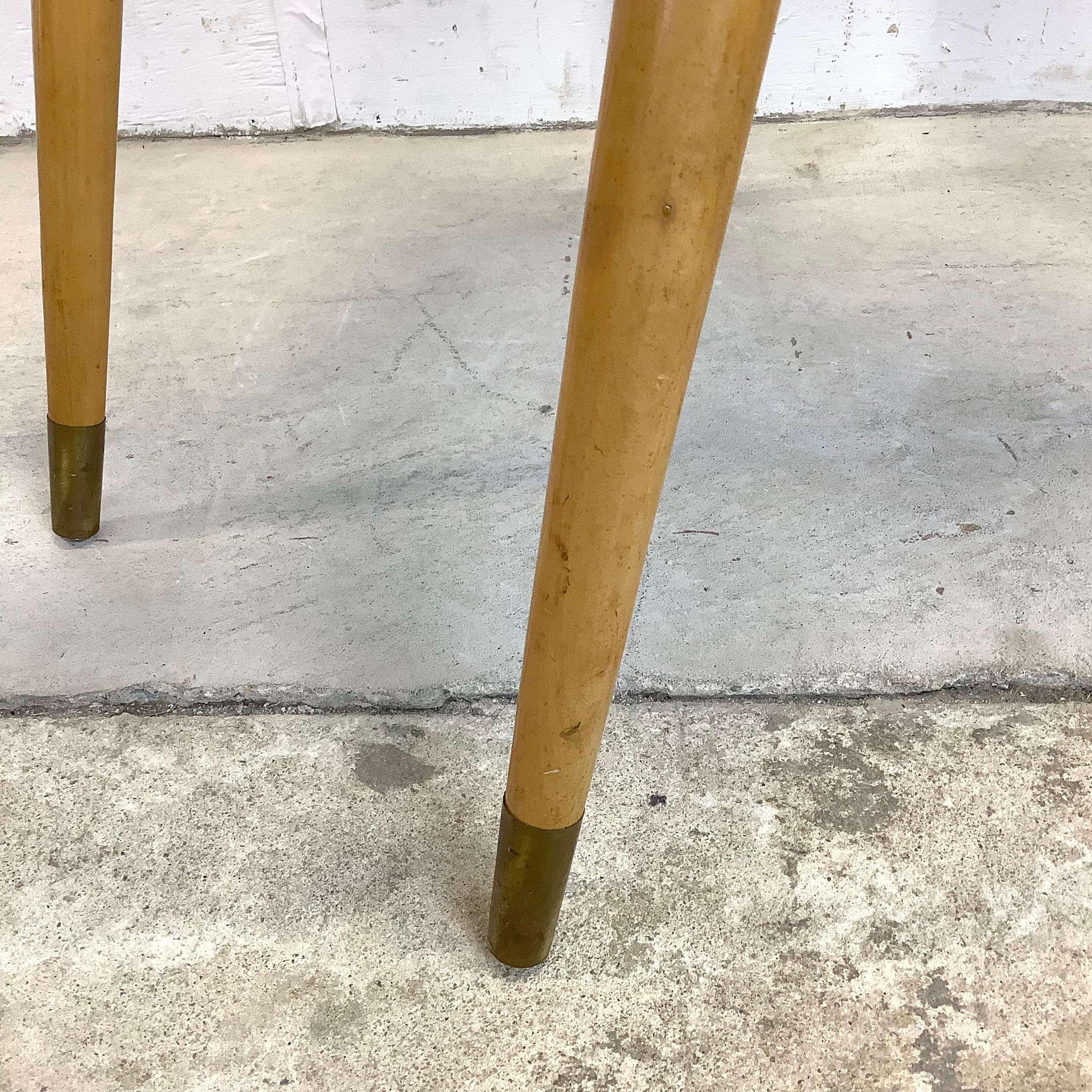 Mid-Century Modern Highback Burl Dining Chairs by J.L. Metz- Set of Six ...