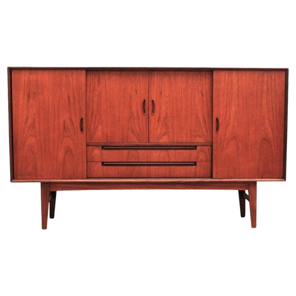 Mid-Century Modern Highboard, Denmark 1970s For Sale at 1stDibs