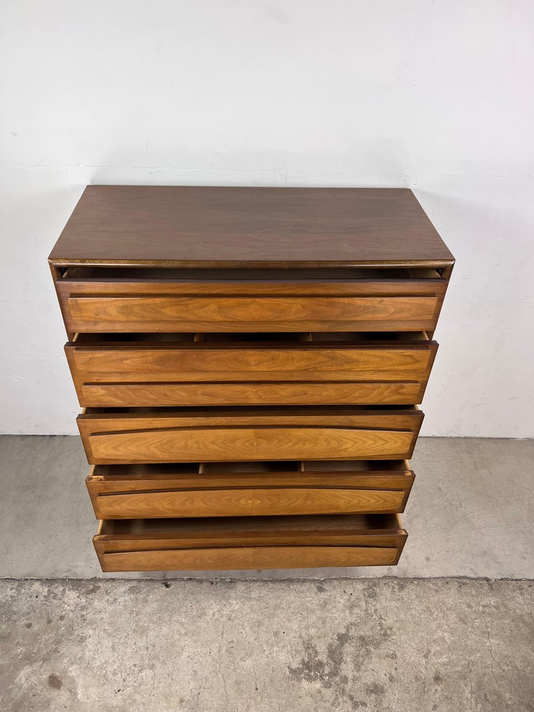Mid-Century Modern Highboy Dresser by American of Martinsville For Sale ...