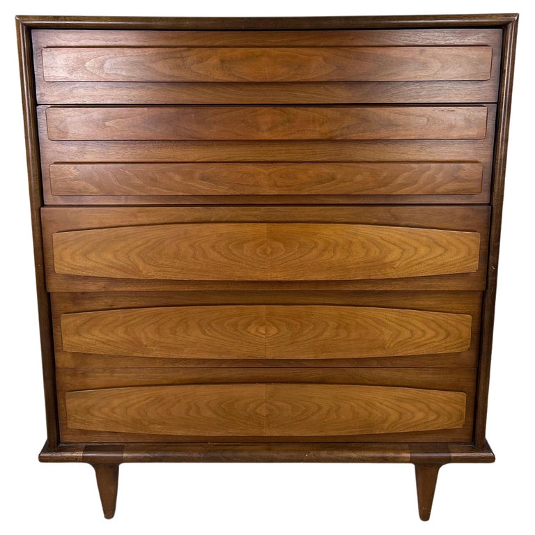 Mid-Century Modern Highboy Dresser by American of Martinsville For Sale ...