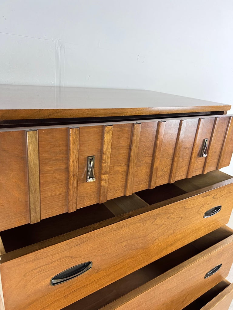 Mid-Century Modern Highboy Dresser by Krug Furniture For Sale at 1stDibs