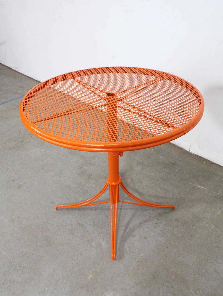 Mid-Century Modern Homecrest Bottemiller Round Patio Bistro Side Table ...