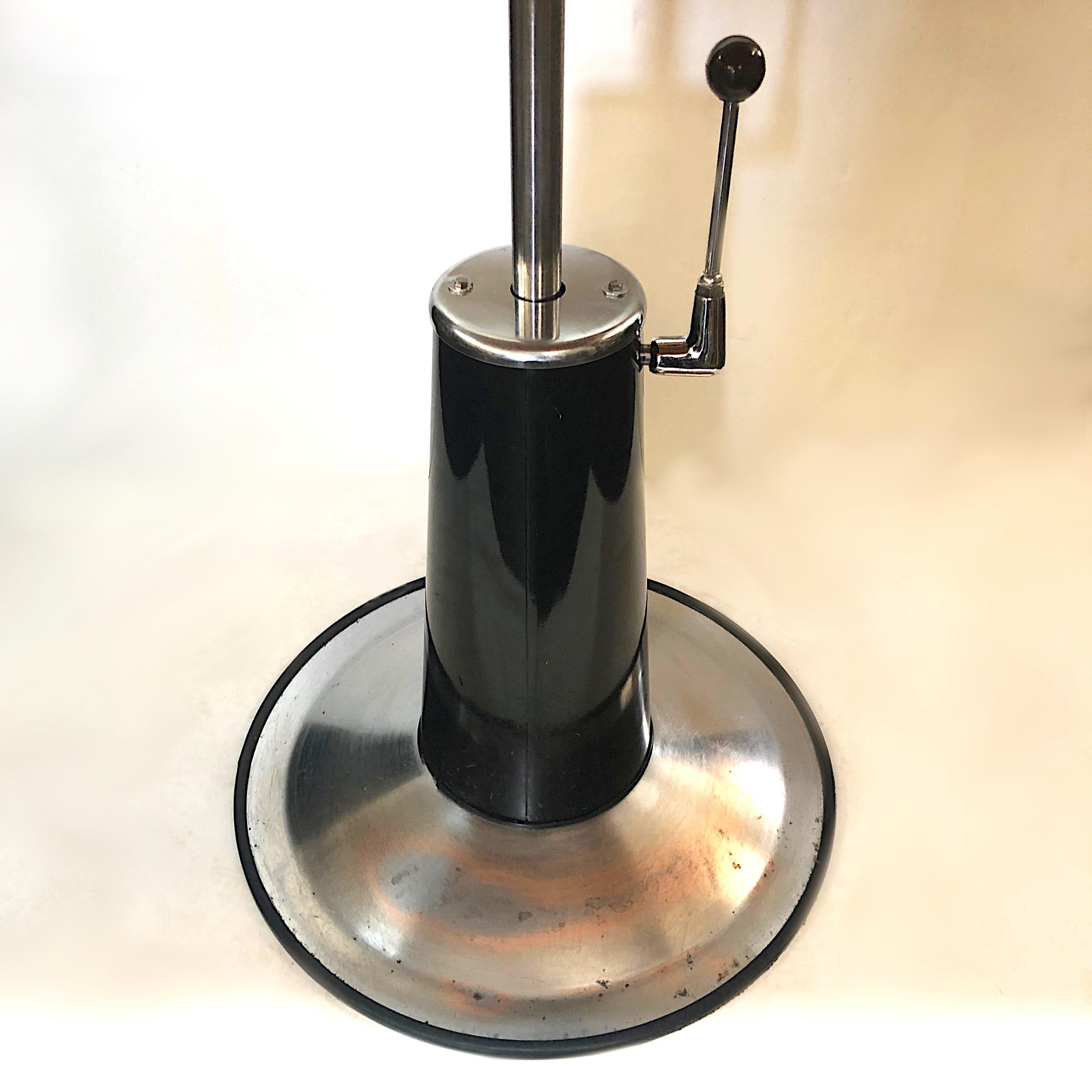 Mid-Century Modern Industrial Hydraulic Adjustable Drafting Table by ...