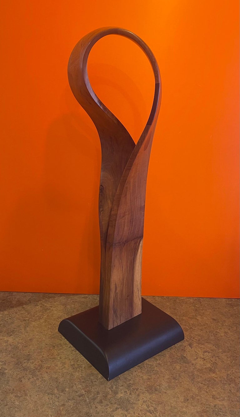 Mid-Century Modern Inlaid Wood Freeform Abstract Sculpture For Sale at ...