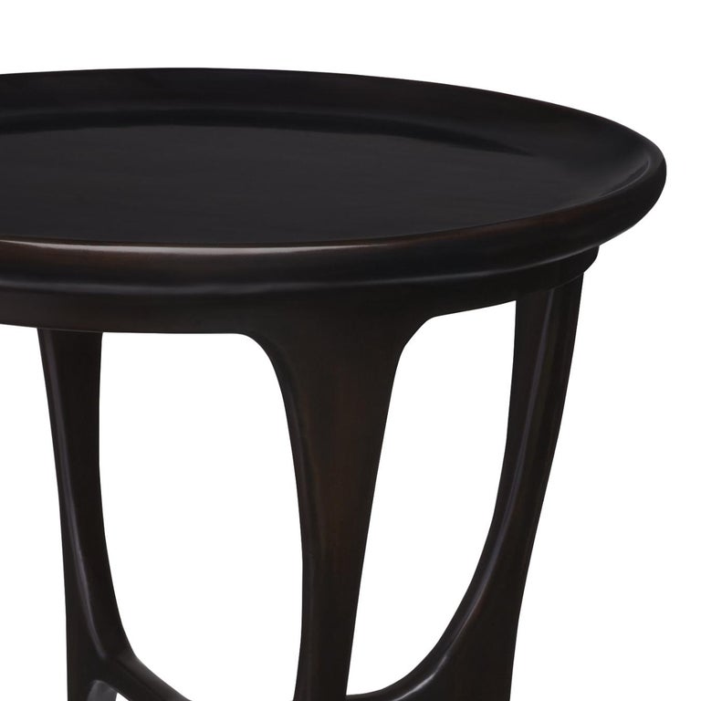 Mid-Century Modern Inspired Wood Auby Auxiliary Table For Sale at 1stDibs