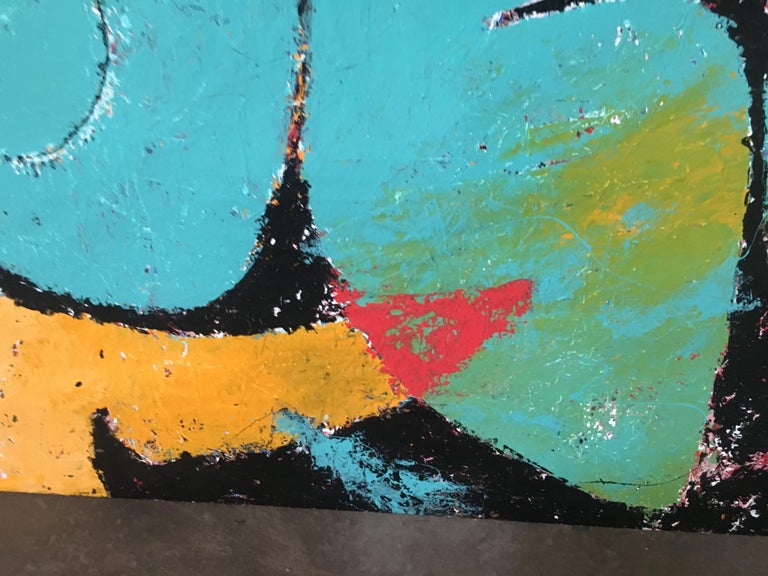 Mid-Century Modern Italian Abstract Painting on Paper, 1970s For Sale ...