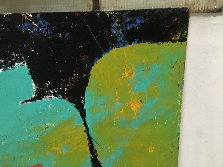 Mid-Century Modern Italian Abstract Painting on Paper, 1970s For Sale ...