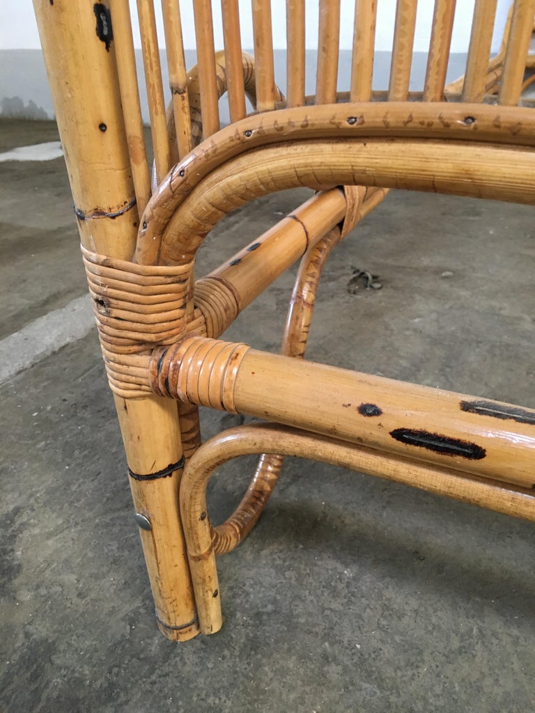 Mid-Century Modern Italian Bonacina Bamboo Bed Frame, 1970s For Sale at ...