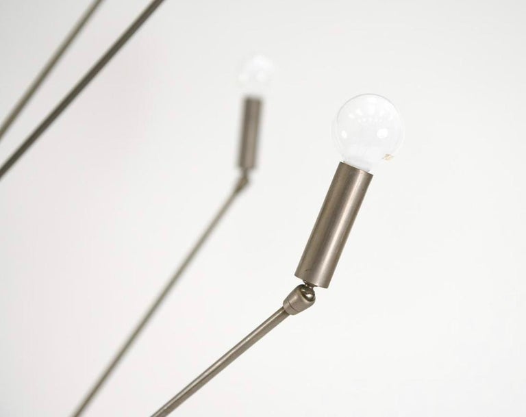 Mid-Century Modern Italian Candelabra Style Floor Lamp with Italian ...