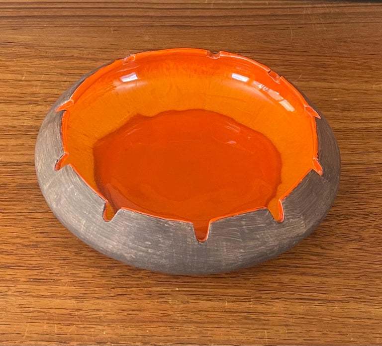 Mid Century Modern Italian Ceramic Ashtray For Sale at 1stDibs