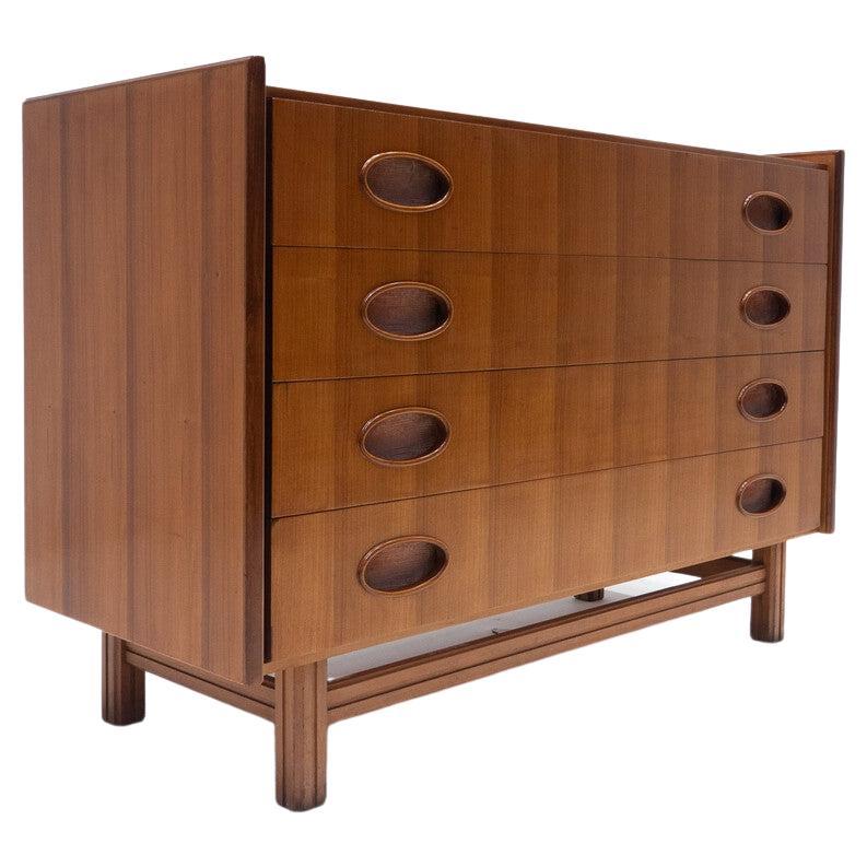 Mid-Century Modern Small Chest by Emiel Veranneman, White Wood, 1958 ...