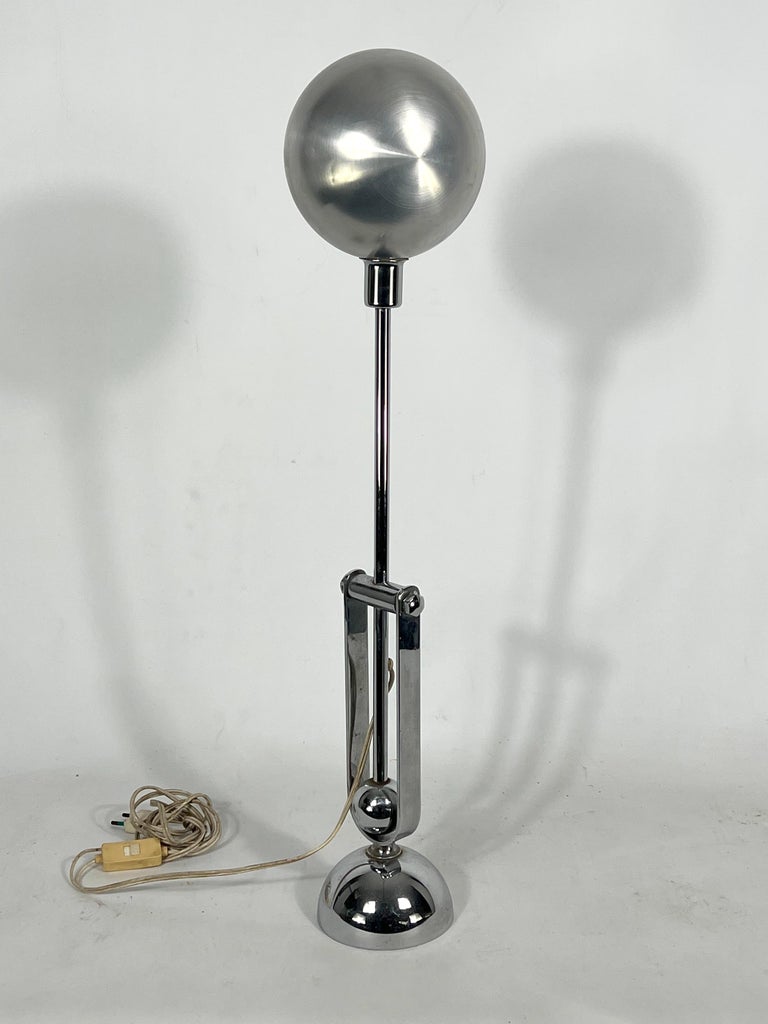 Mid-Century Modern Italian Chrome Counterweight Table Lamp from 70s For ...
