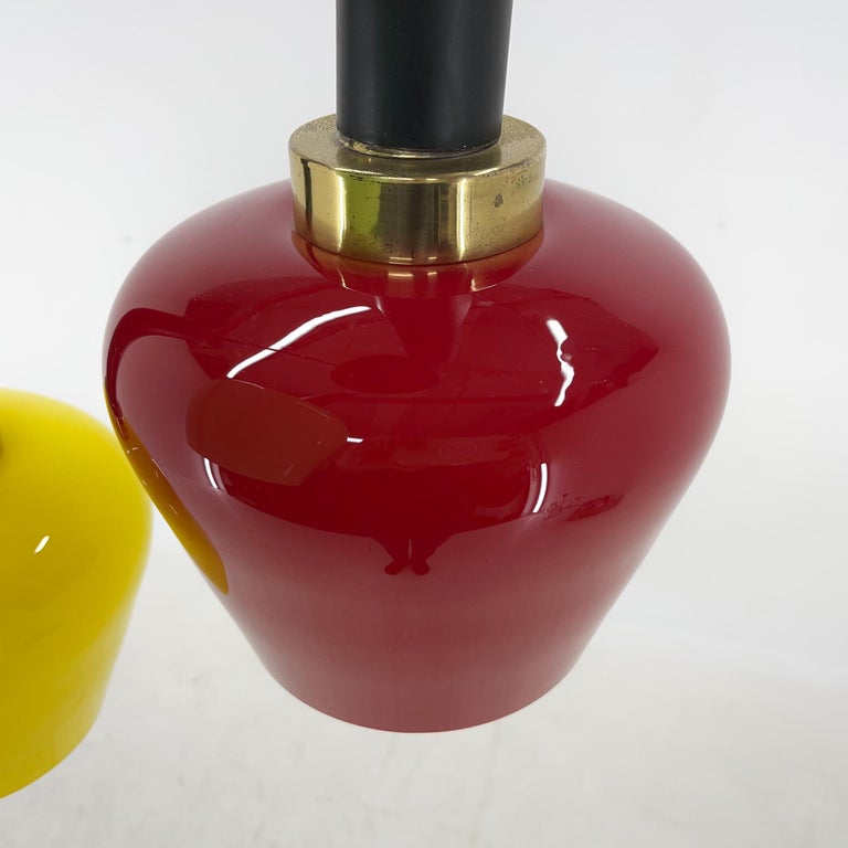 Mid-century Modern Italian Colourful Cascade Pendant Light, 1970's For ...