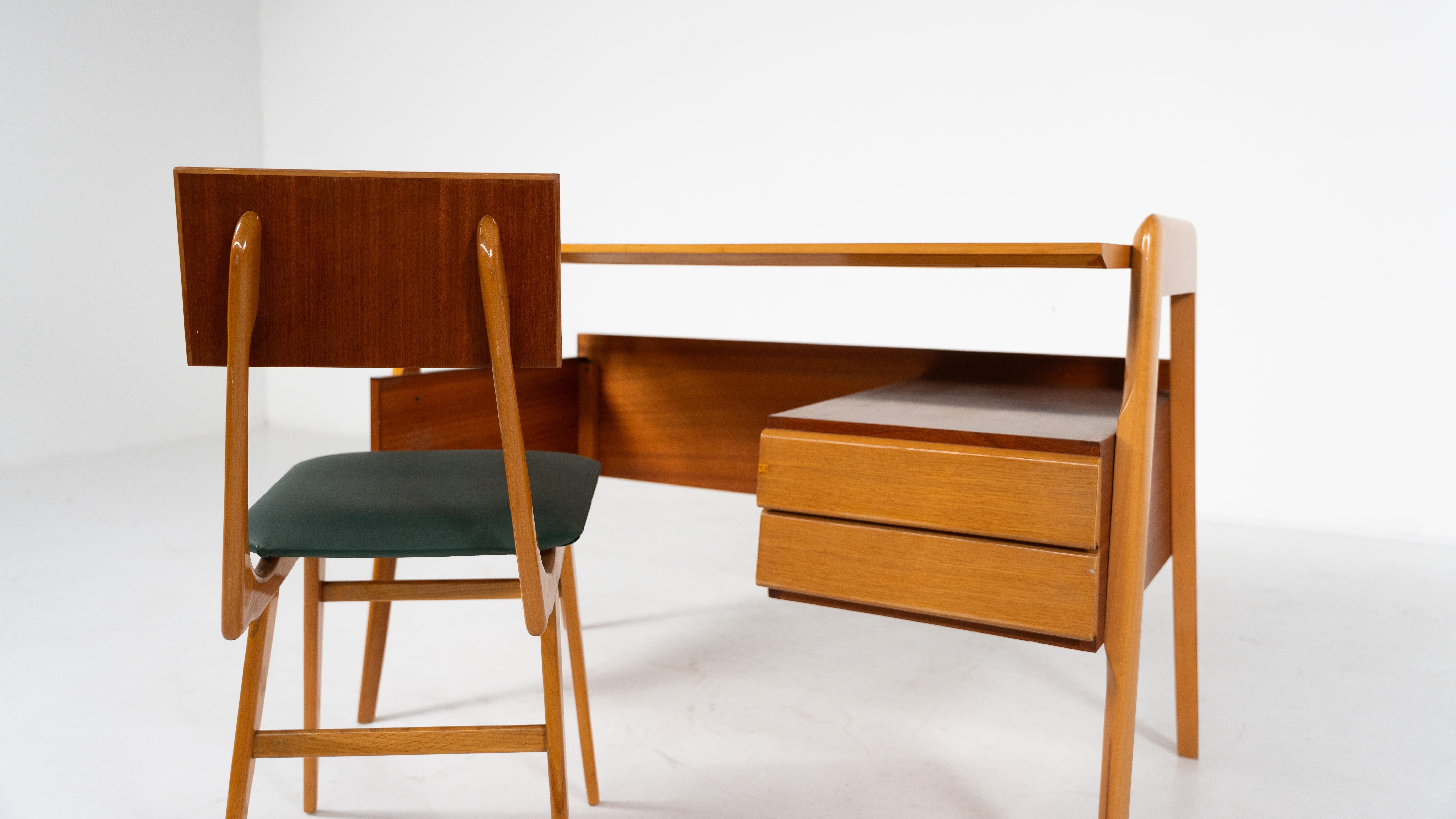 Mid-Century Modern Italian Desk Set by Vittorio Dassi, 1950s at 1stDibs