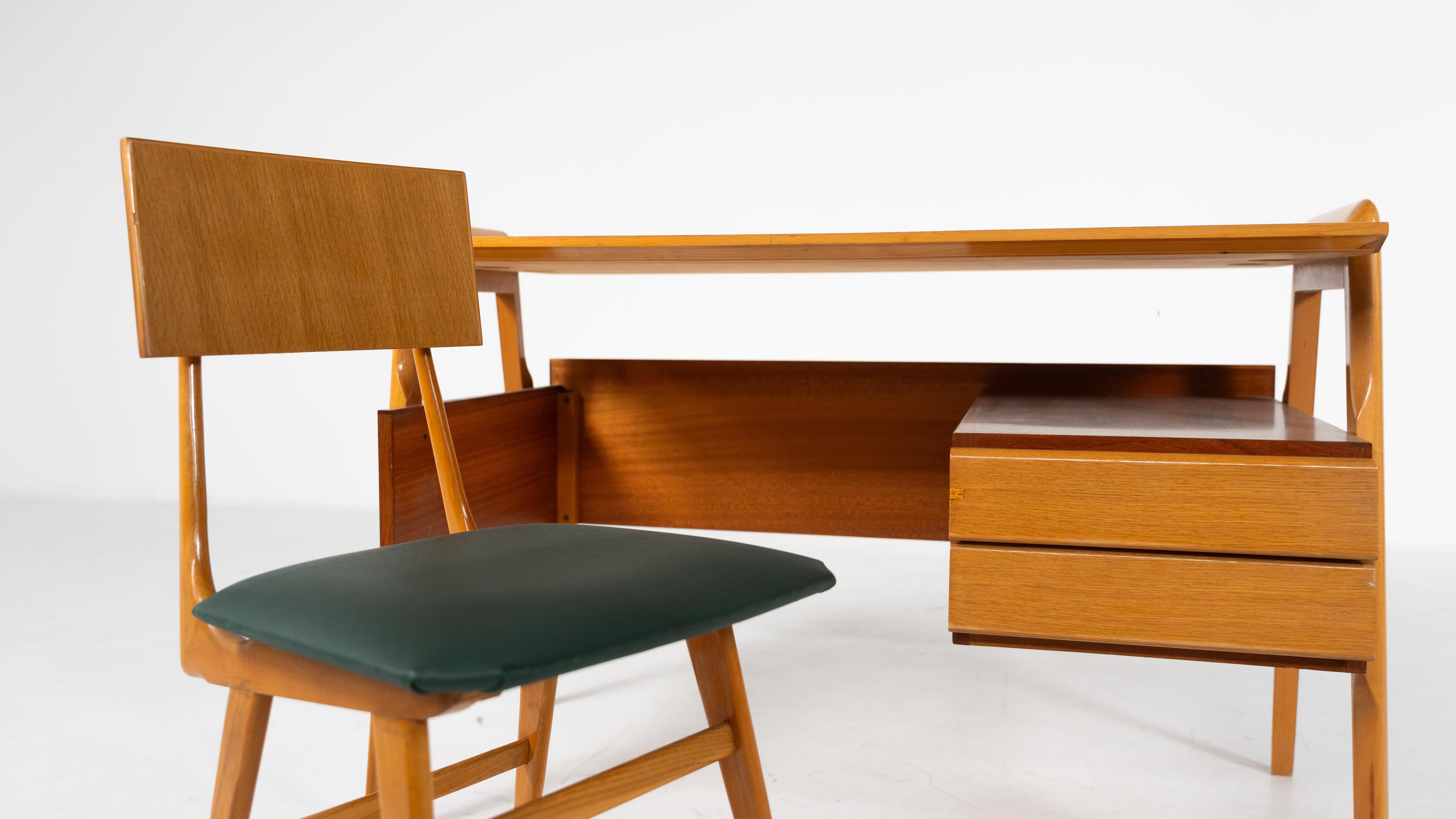 Mid-Century Modern Italian Desk Set by Vittorio Dassi, 1950s at 1stDibs
