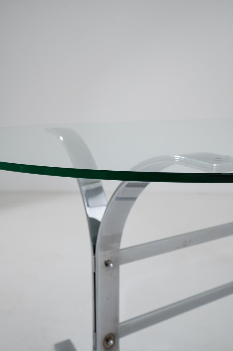 Mid-Century Modern Italian Glass Dining Table For Sale at 1stDibs