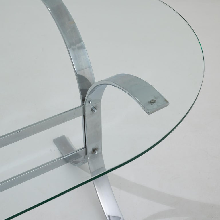 Mid-Century Modern Italian Glass Dining Table For Sale at 1stDibs