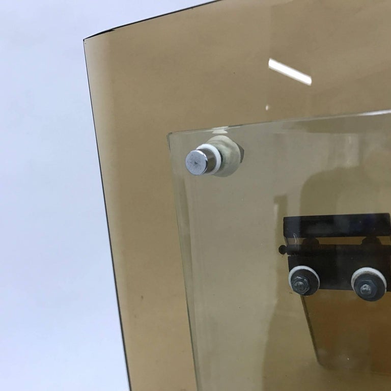 Mid-Century Modern Italian Heavy Glass Picture Frame by Cristal Art ...