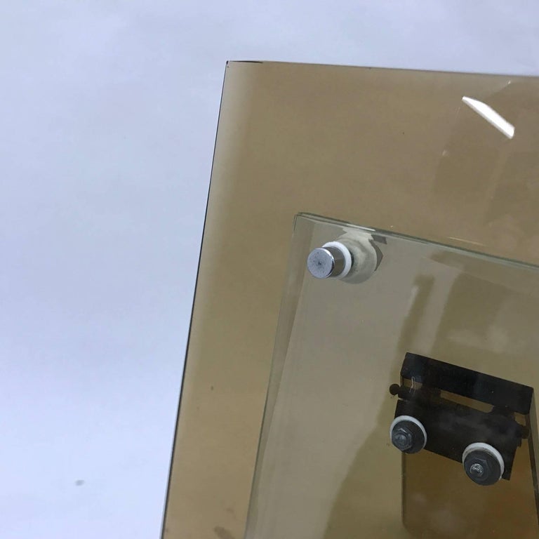 Mid-Century Modern Italian Heavy Glass Picture Frame by Cristal Art ...