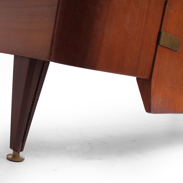 Mid Century Modern Italian Modern Bed Frame, Dassi Attributed For Sale ...