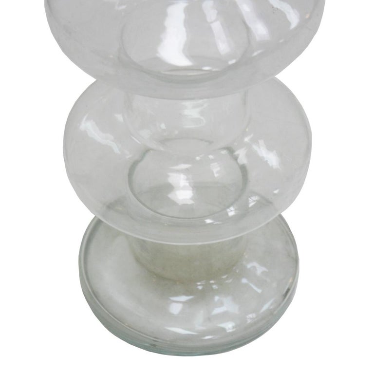 Mid-Century Modern Italian Molded Glass Vase For Sale at 1stDibs