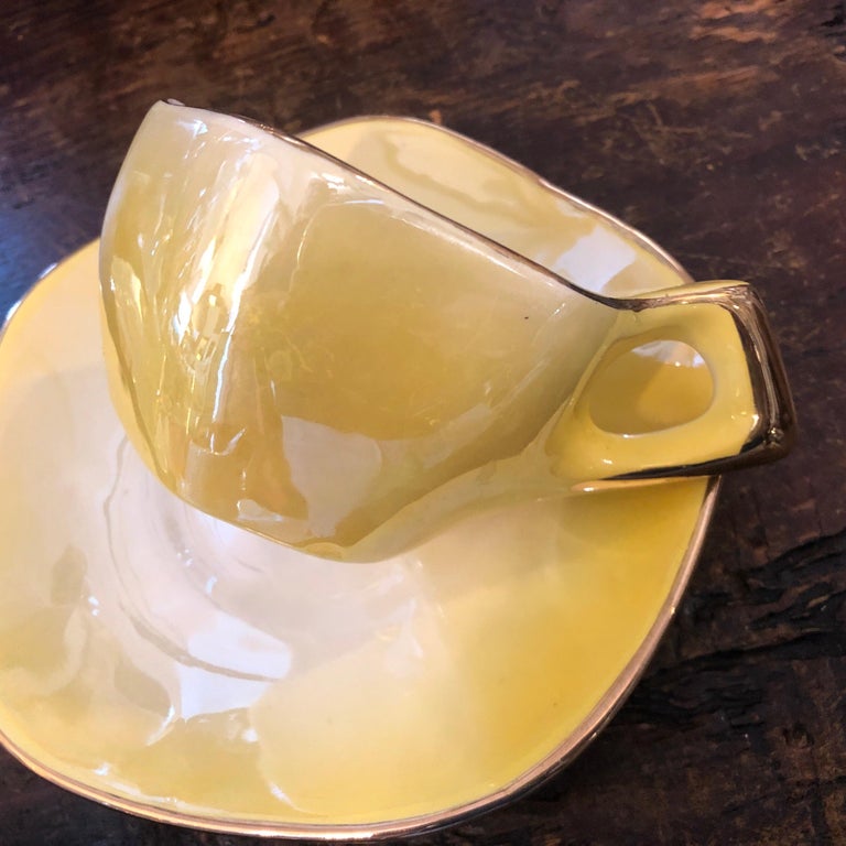 Mid-Century Modern Italian Multicolored Ceramic Tea Set, circa 1950 at ...