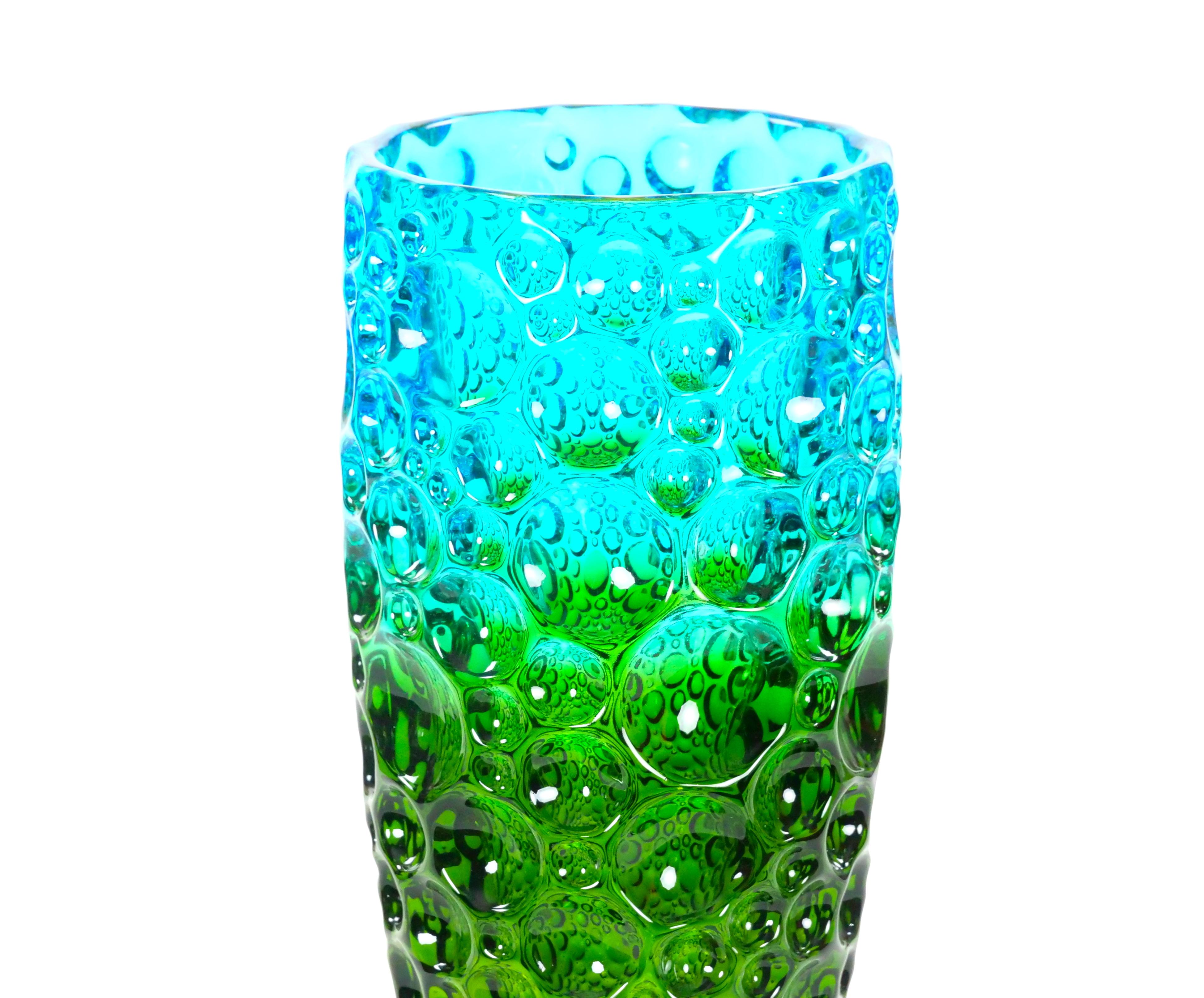 Mid Century Modern Italian Murano Glass Tri-Color Decorative Vase at ...