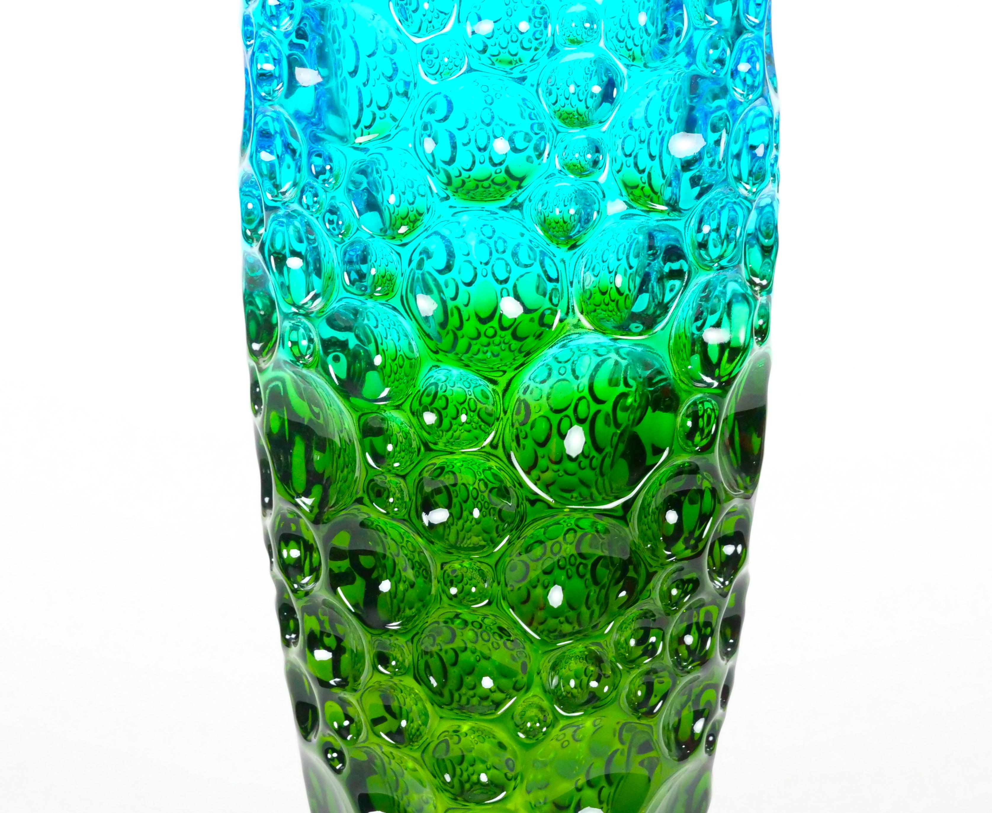 Mid Century Modern Italian Murano Glass Tri-Color Decorative Vase at ...