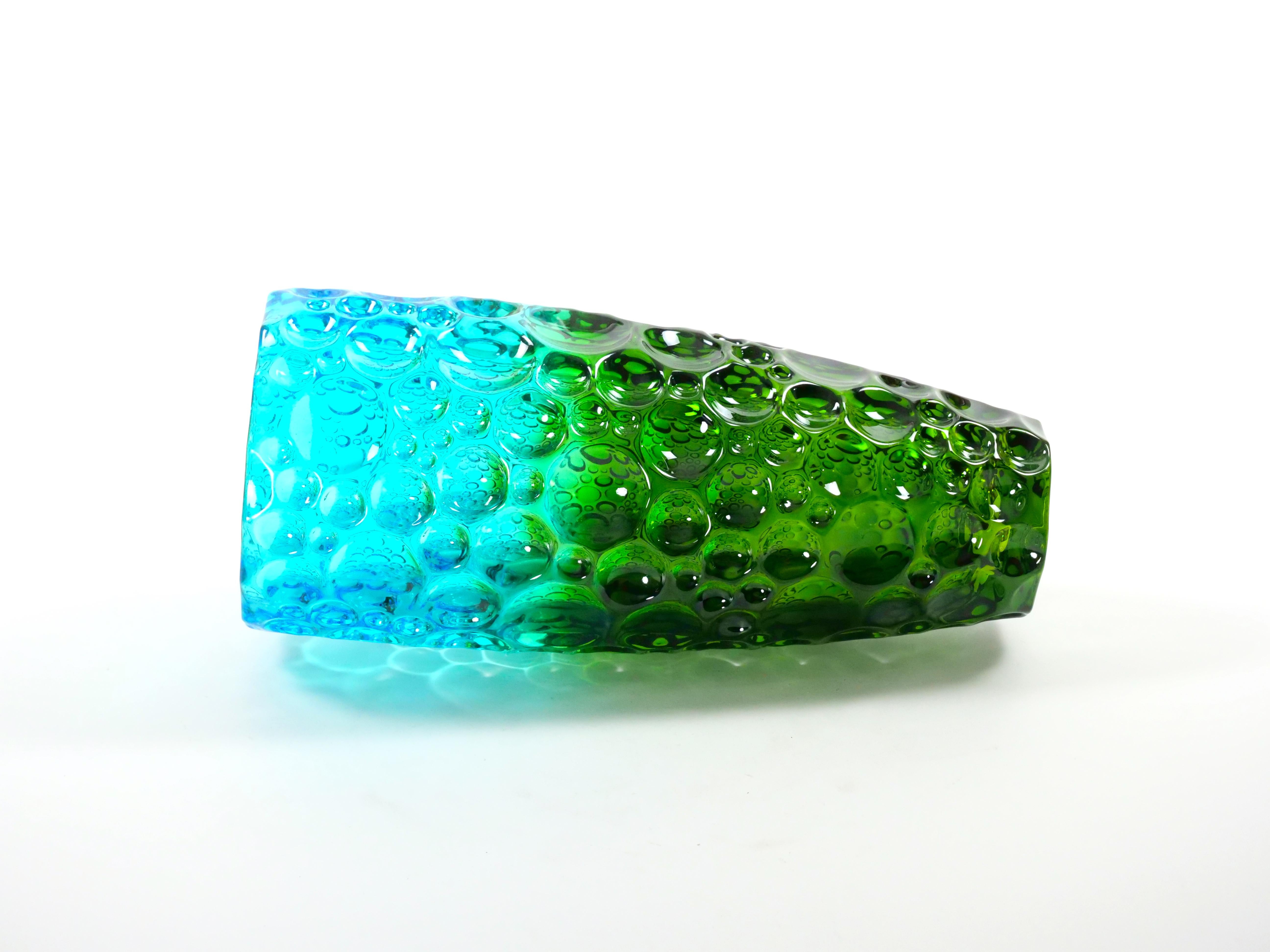 Mid Century Modern Italian Murano Glass Tri-Color Decorative Vase at ...