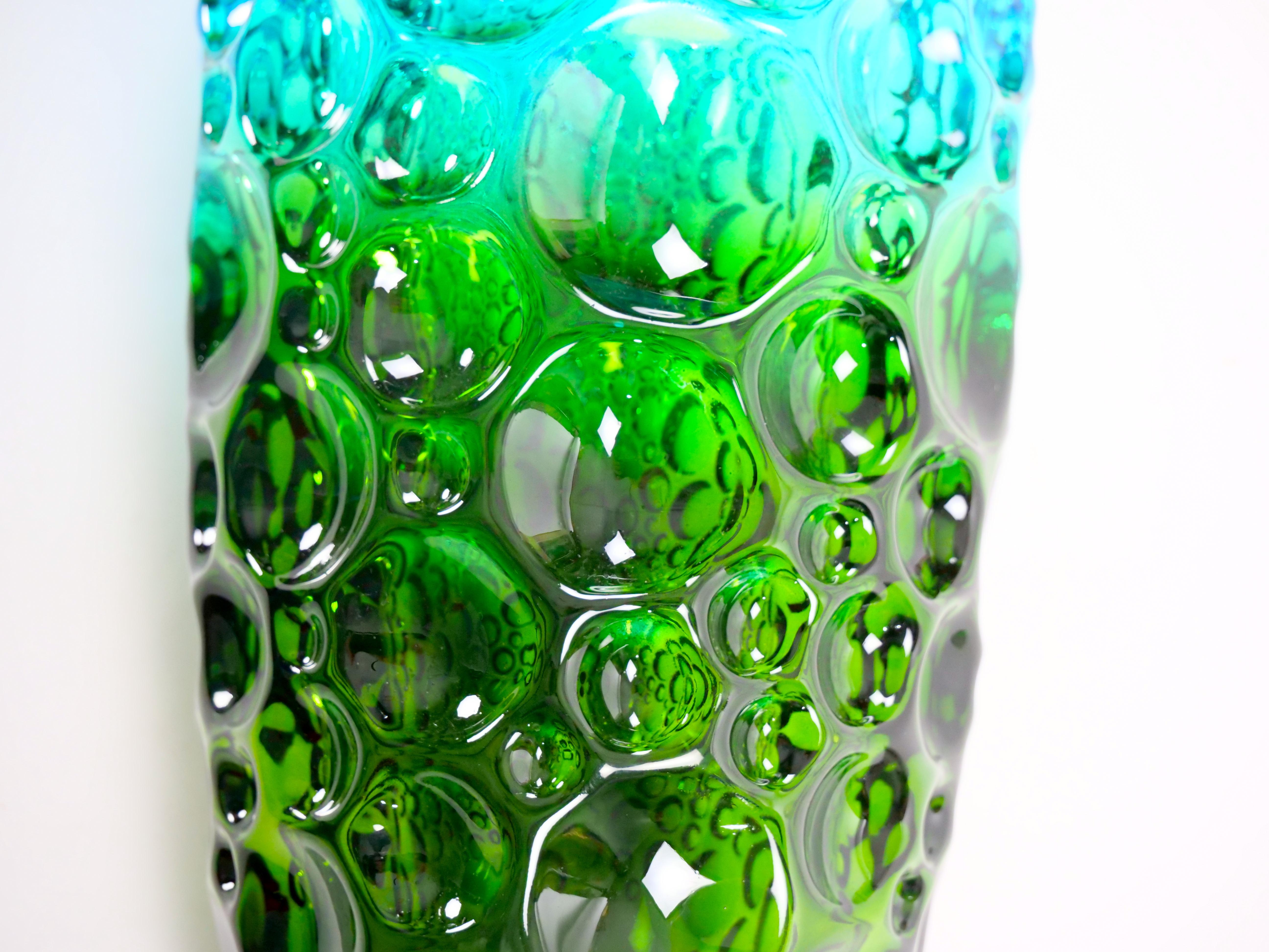 Mid Century Modern Italian Murano Glass Tri-Color Decorative Vase at ...