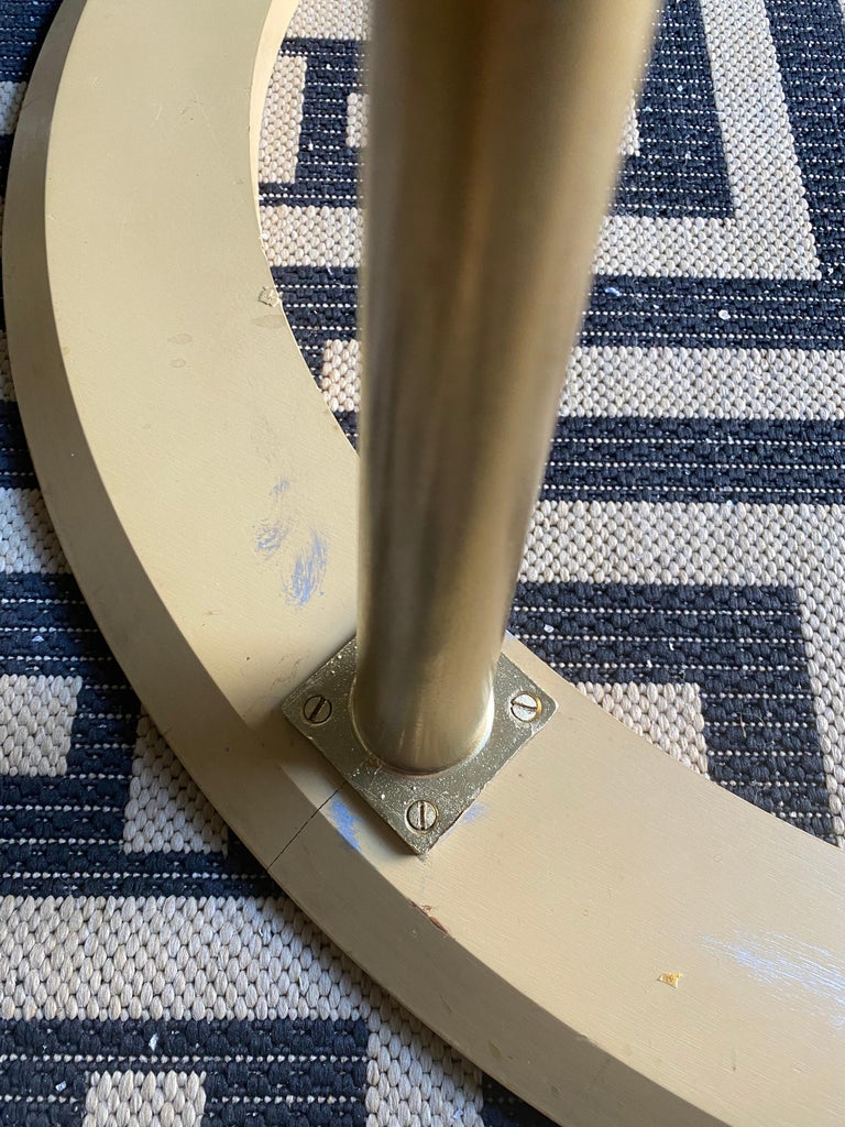 Mid-Century Modern Italian Pink Marble Round Coffee Cocktail Table ...