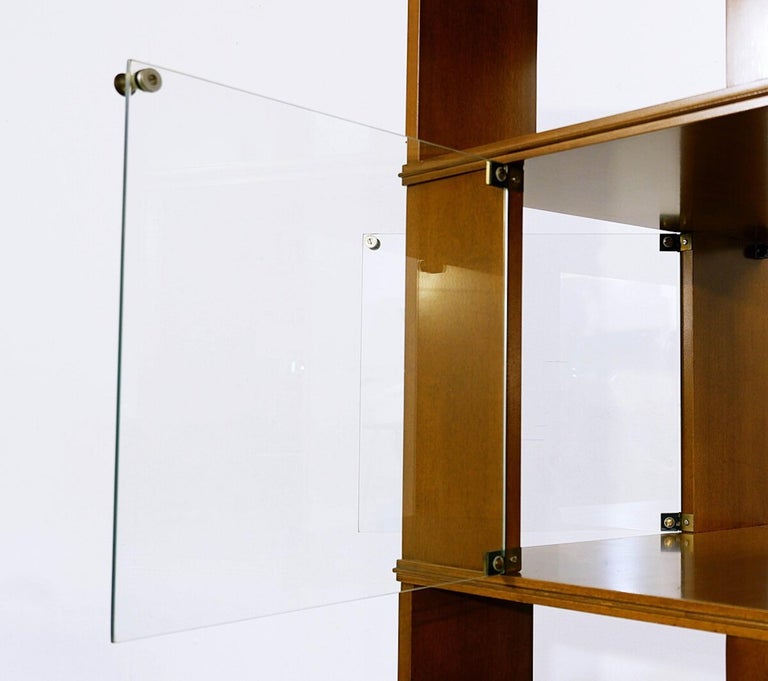 Mid-Century Modern Italian Revolving Bookcase, 1960s at 1stDibs