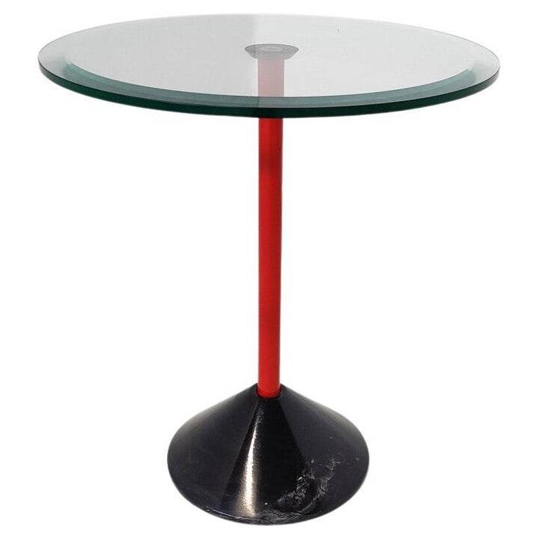 Mid-Century Modern Italian Side Table,Metal Glass and Marble, 1950s For ...