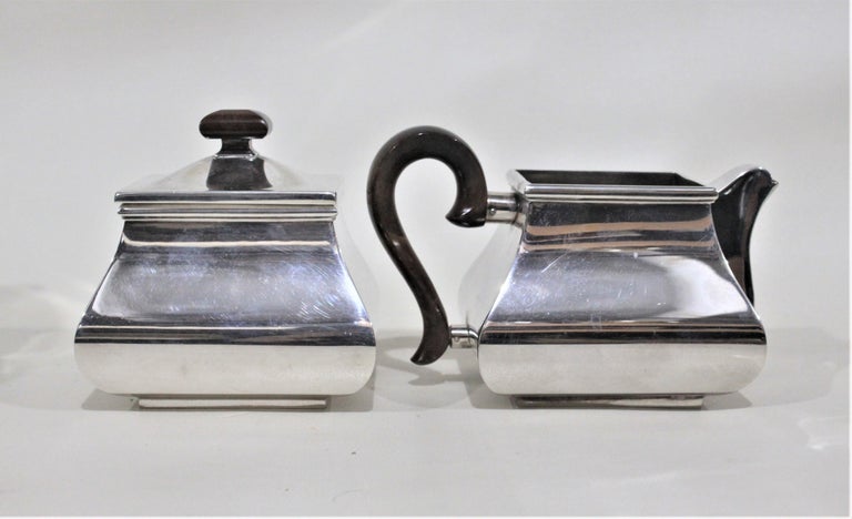 Mid-Century Modern Italian Silver Plated Tea and Coffee Set For Sale at ...