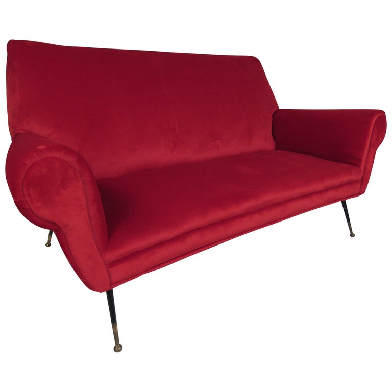 Mid-Century Modern Italian Sofa at 1stDibs
